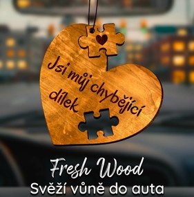 Ahome Ahome CZ Dřevěná vůně do auta –  Puzzle 130 dílků