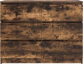 Příborník kouřový dub 100x35x76 cm kompozitní dřevo 3328502