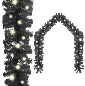 329191 vidaXL Vánoční girlanda s LED světýlky 20 m černá