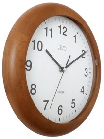 JVD Dřevěné netikající tiché nástěnné hodiny JVD NS19020/41
