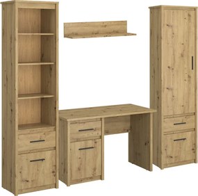 Kancelářská sestava 2.3 m dub artisan Ayson