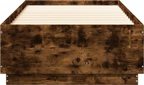 Rám postele kouřový dub 90 x 200 cm kompozitní dřevo 3209727