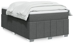 Box spring postel s matrací tmavě šedá 120x200 cm textil 3285464