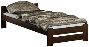 ImportWorld Dřevěná postel Viktor 90x200 + rošt ZDARMA (Barva dřeva: Ořech)