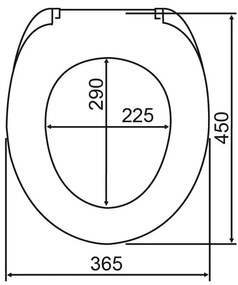 Záchodové prkénko s automatickým zavíráním 36,5 x 45 cm Boat – Wenko