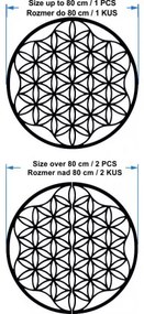 Energetický obraz mandala na zeď z překližky - rozměr od 50 do 120 cm  l SENTOP PR0337