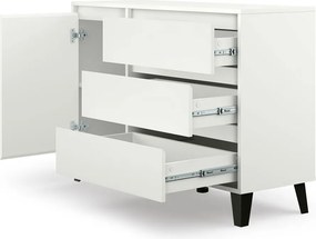 Komoda Borg 1d3s bílá