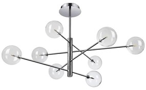 Ideal Lux - LED Lustr na tyči EQUINOXE 8xG4/2W/230V pr. 128 cm chrom/čirá
