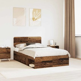 Rám postele Staré dřevo 120 x 200 cm Masivní borové dřevo 3412103