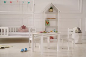 Vingo Dětský otevírací stolek se dvěma přihrádkami - světle šedý