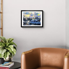 Jozef Spodniak | Panika71 Panika71 | Vánoce u babičky Rám: Černý, Velikost: 40 x 60 cm