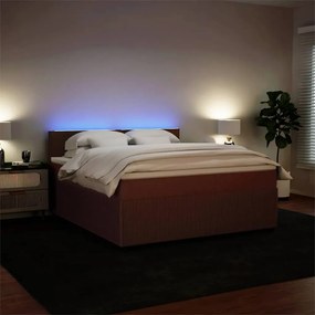 Box spring postel s matrací růžová 180x200 cm samet 3290111