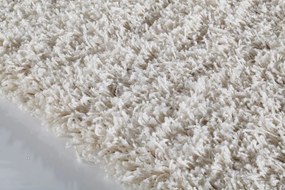Vopi | Kusový koberec Dream Shaggy 4000 cream - Kulatý 120 cm průměr