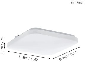 Eglo 97874 - LED Stropní svítidlo FRANIA LED/11,5W/230V
