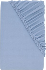 Livarno® Žerzejové napínací prostěradlo, 180–200 x 200 (modrá)