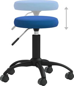 Otočná kancelářská židle modrá samet 333178