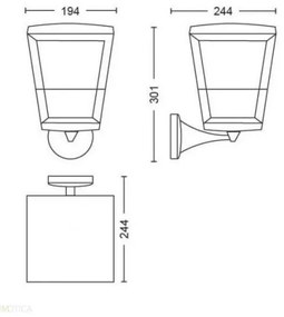 Philips 17439/30/P7-LED RGBW Venkovní svítidlo Hue ECONIC LED/15W/230V IP44