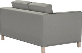 Potah na pohovku IKEA  Karlanda 2-místná, krátký barva šedá látka pletený vzor