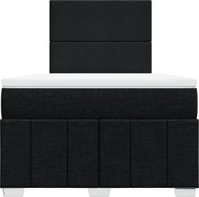 Box spring postel s matrací černá 120x190 cm textil 3291602