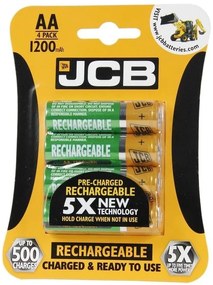 Baterie AA/HR6 1200mAh JCB RTU 4ks (blistr)