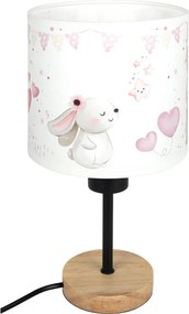 BRILAGI - Stolní lampa BOBO WOOD 1xE27/25W/230V dub/černá/krémová/králíčci