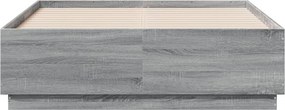 Rám postele s LED osvětlením šedý sonoma 120 x 190 cm kompozit 3209658