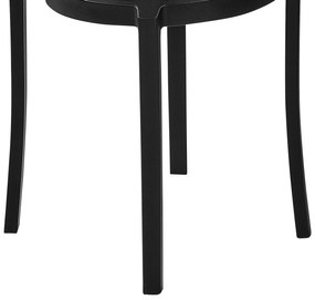 Sada 8 jídelních židlí černé VIESTE Beliani
