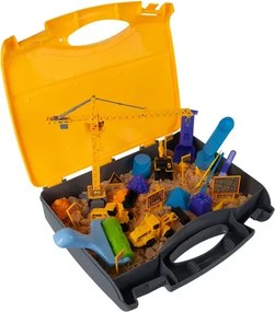 Kinetický písek 1500 g s XXL příslušenstvím – staveniště