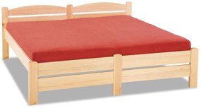 Krajča Manželská postel z masivu Toro (letiště) 160 x 200 cm Povrchová úprava: Bez nátěru, Druh dřeva: Borovice