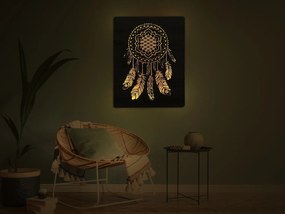 Li-Go "Lapač" světelný obraz 230V 62x80 cm provedení povrchu: dub světlý