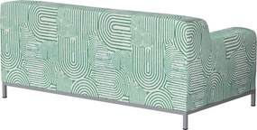 Potah na pohovku IKEA  Kramfors 2-místná barva zelená látka pletený vzor, vzorované
