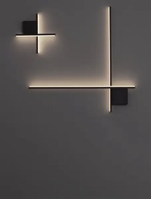 Designové nástěnné svítidlo Cross 30 černá