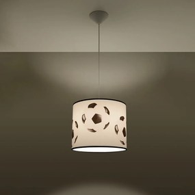 Dětské závěsné svítidlo Ball A, 1x plastové stínítko se vzorem, (fi 30cm)