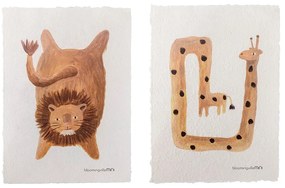 Dětské obrázky v sadě 2 ks 25x35 cm Fritza – Bloomingville Mini