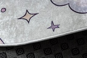 Dětský koberec protiskluzový BAMBINO 61400 krémový / růžový