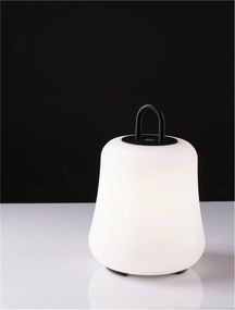 NV 9002877 Venkovní stolní lampa JIGRA černý hliník a akryl LED 2W 3000K 3,7V 339st. IP54 vypínač na těle / USB kabel - NOVA LUCE