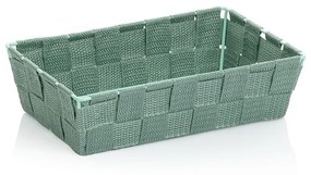 Zelený úložný košík Kela Alvaro, 23 x 15 cm