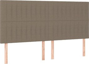Box spring postel s matrací taupe 160x200 cm textil 3132165
