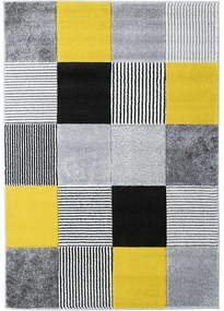 Koberce Breno Kusový koberec ALORA A1039 Yellow, Šedá, Vícebarevné, 140 x 200 cm