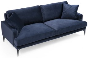 Atelier del Sofa 3-místná pohovka Papira 3 Seater - Navy Blue, Modrá