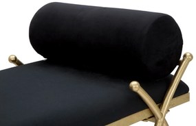 Designová lavice Nancilea 112,5 cm černá