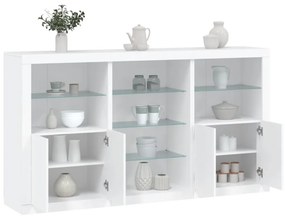 Příborník s LED osvětlením bílý 181,5 x 37 x 100 cm 3209177