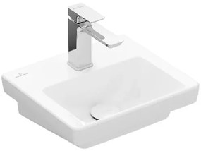 Villeroy & Boch Subway 3.0 - Umývátko nábytkové 370x305 mm, bez přepadu, otvor pro baterii, CeramicPlus, alpská bílá 437038R1