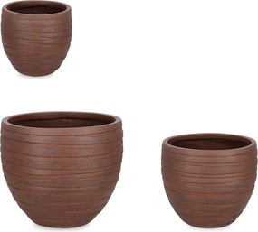 Květináče v sadě 3 ks ø 46 cm Strips – Bizzotto