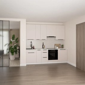 COMO | horní kuchyňská skříňka 60x60 GN-90 1F (45°) rohová s policemi | 60x60 cm | VYSOKÁ | bílá/kašmír