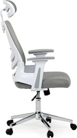 Ergonomická kancelářská židle EMILIE - šedá síťovina