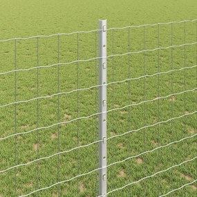 Euro plot s pilotem 10 x 1,4 m Pozinkovaná ocel Stříbrná 3336157