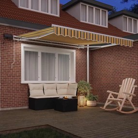 Stahovací markýza Vícebarevný 350 x 250 cm Látka a hliník 3330304