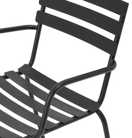 OnaDnes -20% Černá kovová zahradní židle Bloomingville Monsi