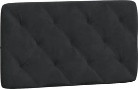 Postel s matrací černá 80 x 200 cm samet 3208624